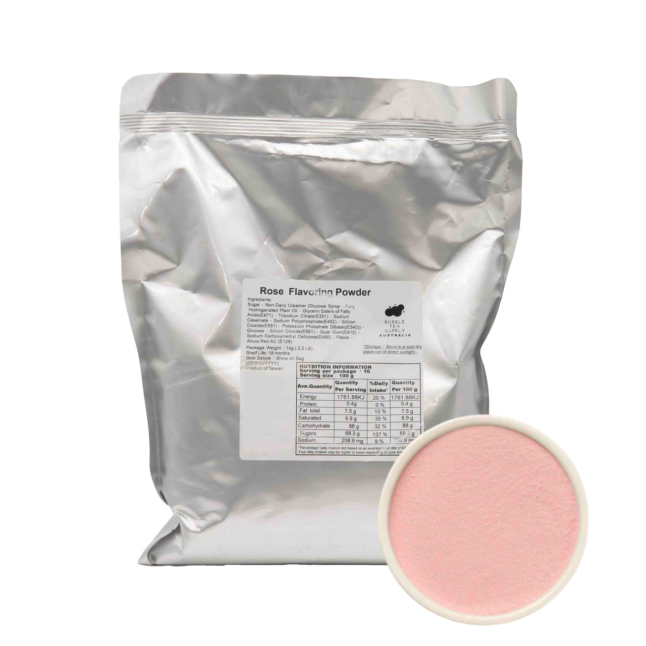 Powder | Rose Flavoring Powder (1kg) – Bubble Tea Supply Australia